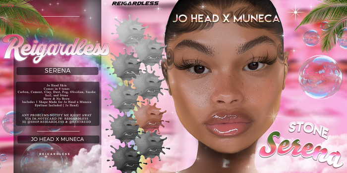 Second Life Marketplace - Reigardless - Serena Stone Skin Only